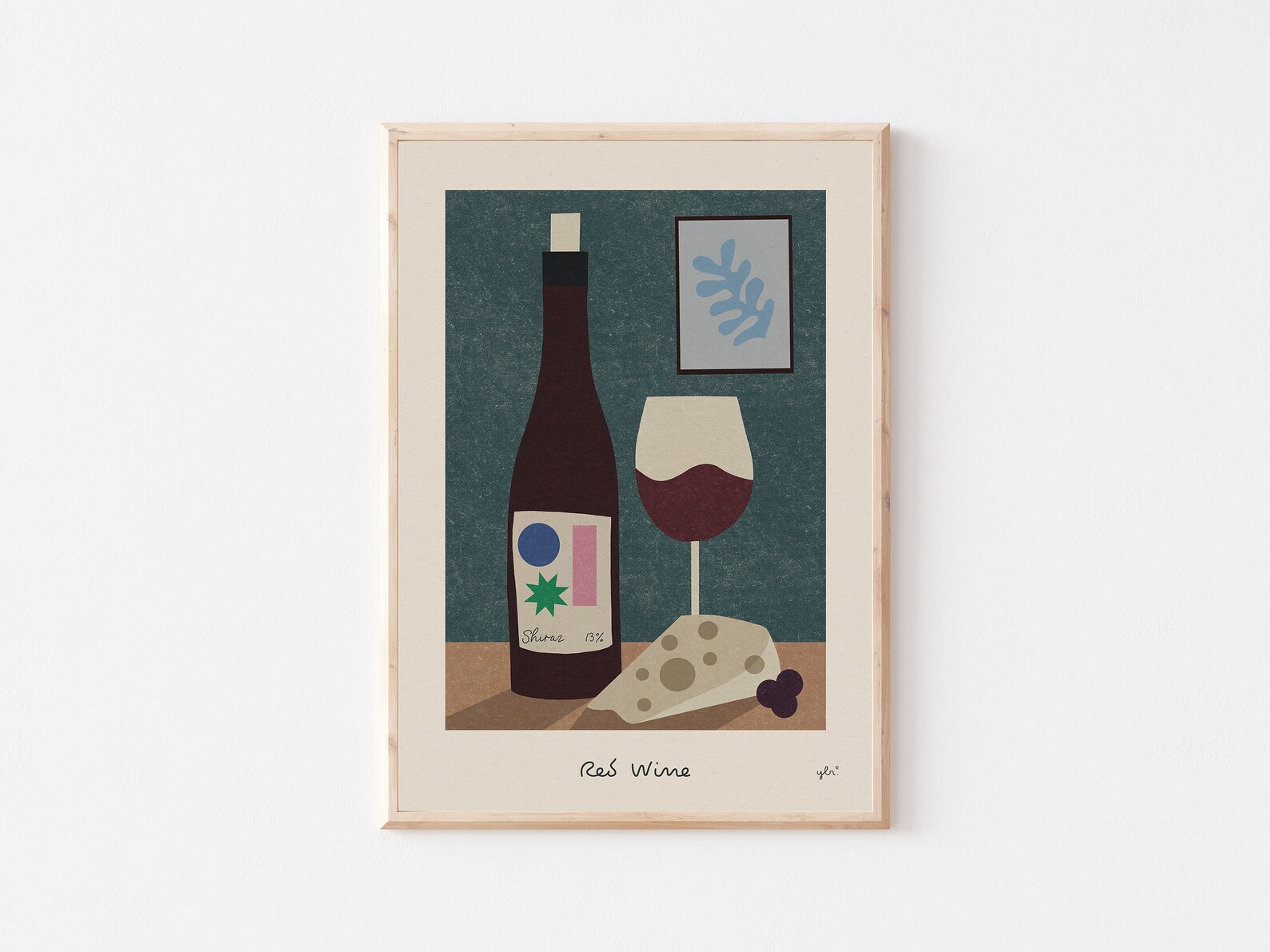 The Red Wine shiraz Print Positive Wall Art Cocktail - Etsy