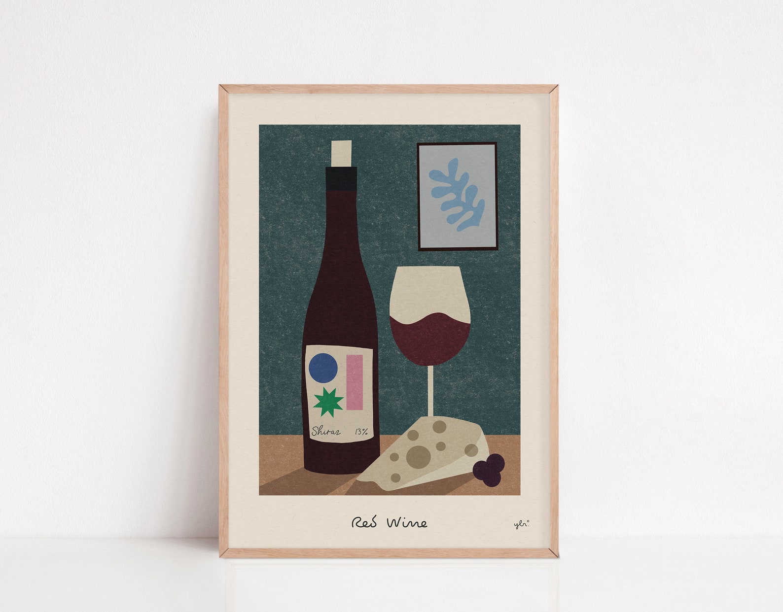 The Red Wine shiraz Print Positive Wall Art Cocktail - Etsy