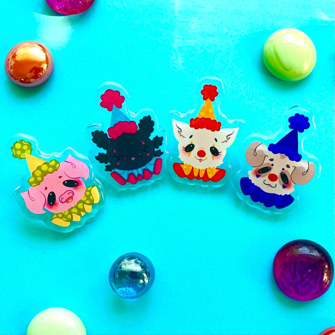 Gacha/mystery Circus Pals Acrylic Pins - Etsy