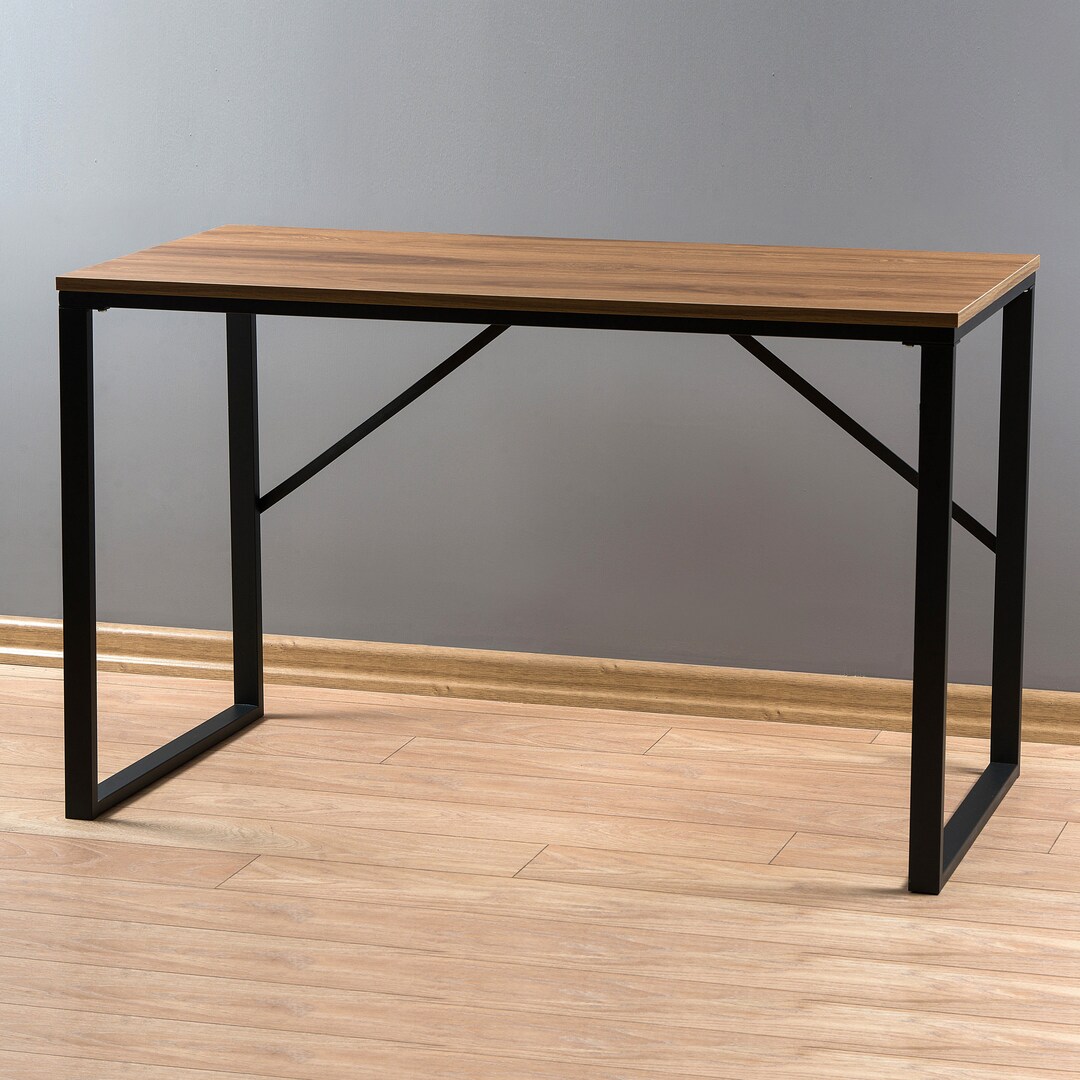 Lena 47 Wide Computer Writing Desk Oud Oak Black - Etsy