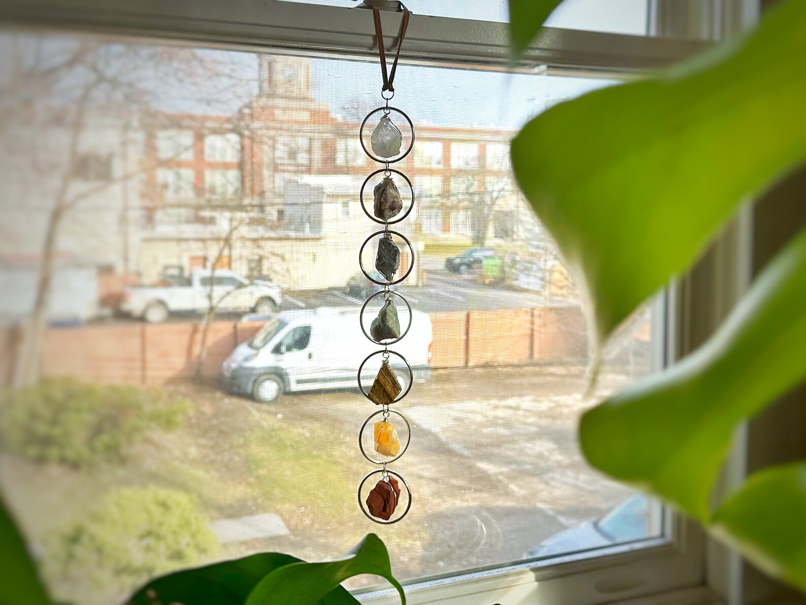 Gem Hanging Hanging Crystals Chakra Wall Hanging Zen - Etsy