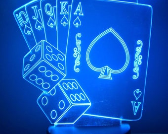 Playing Cards Lamp - Etsy