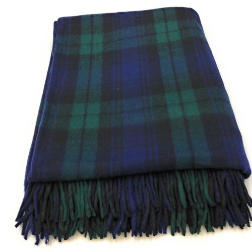 Black Watch 100% New Wool Tartan Blanket Throw Brand New - Etsy