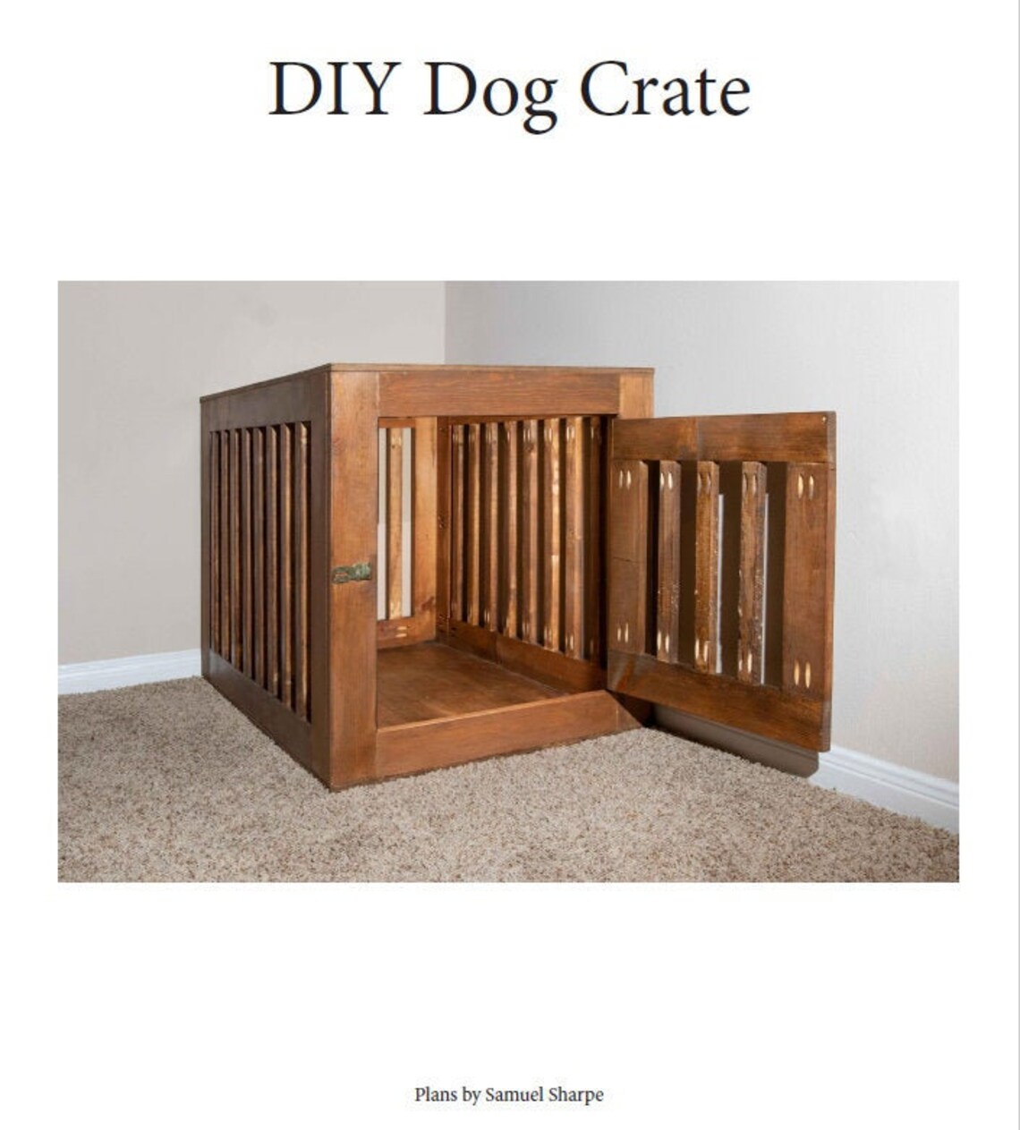 DIY Dog Crate Plans - Etsy