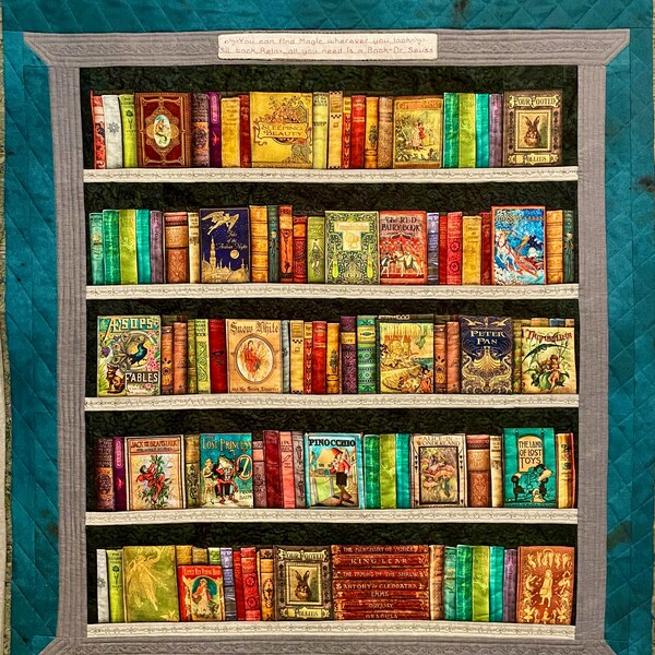 Bookcase Quilt Pattern - Etsy