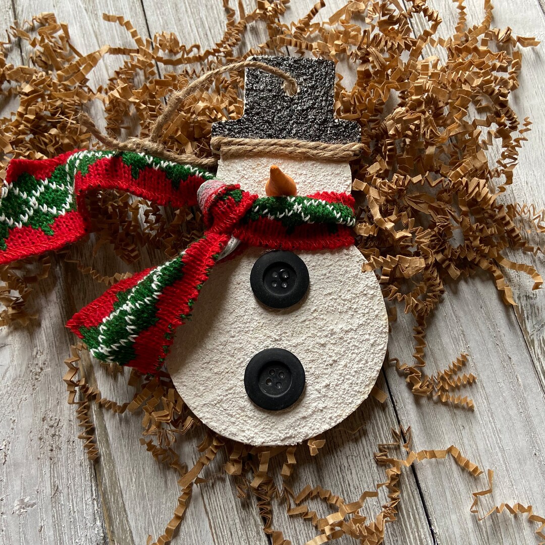 Snowman Ornament Snowman Christmas Ornament - Etsy UK