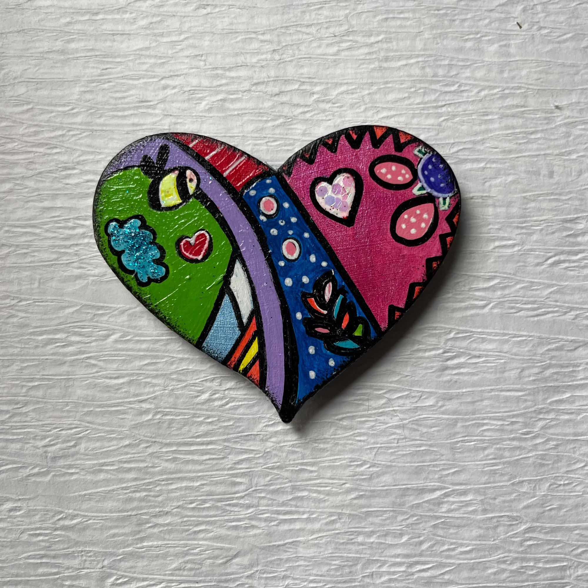 Heart Magnets, Colorful Hearts - Etsy