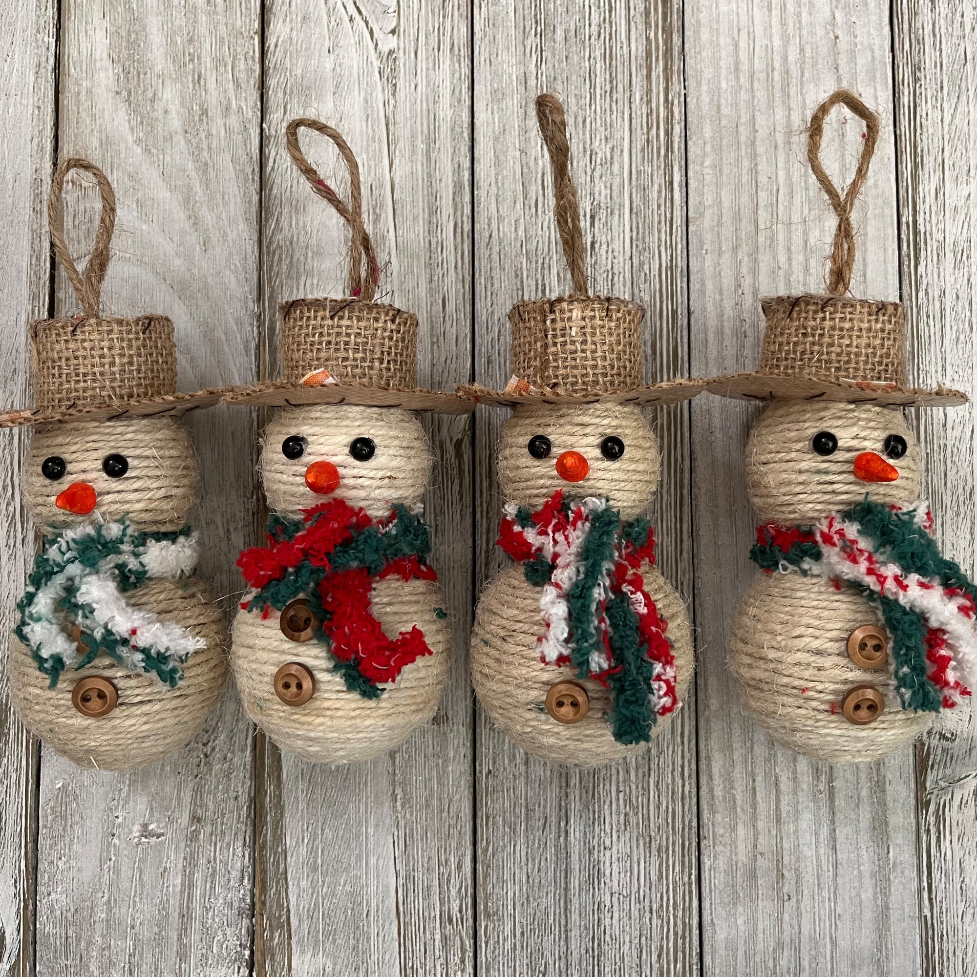 Snowman Christmas Ornament - Etsy