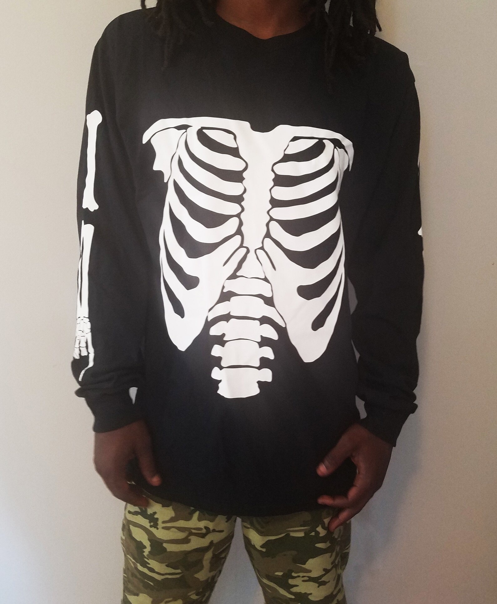 Playboi Carti Skeleton Camisa Blanco y Negro | Etsy