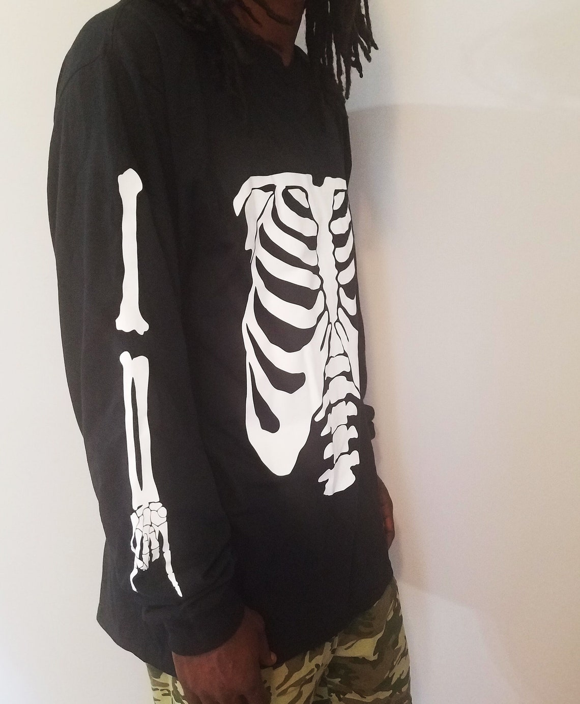 Playboi Carti Skeleton Shirt Black and White | Etsy