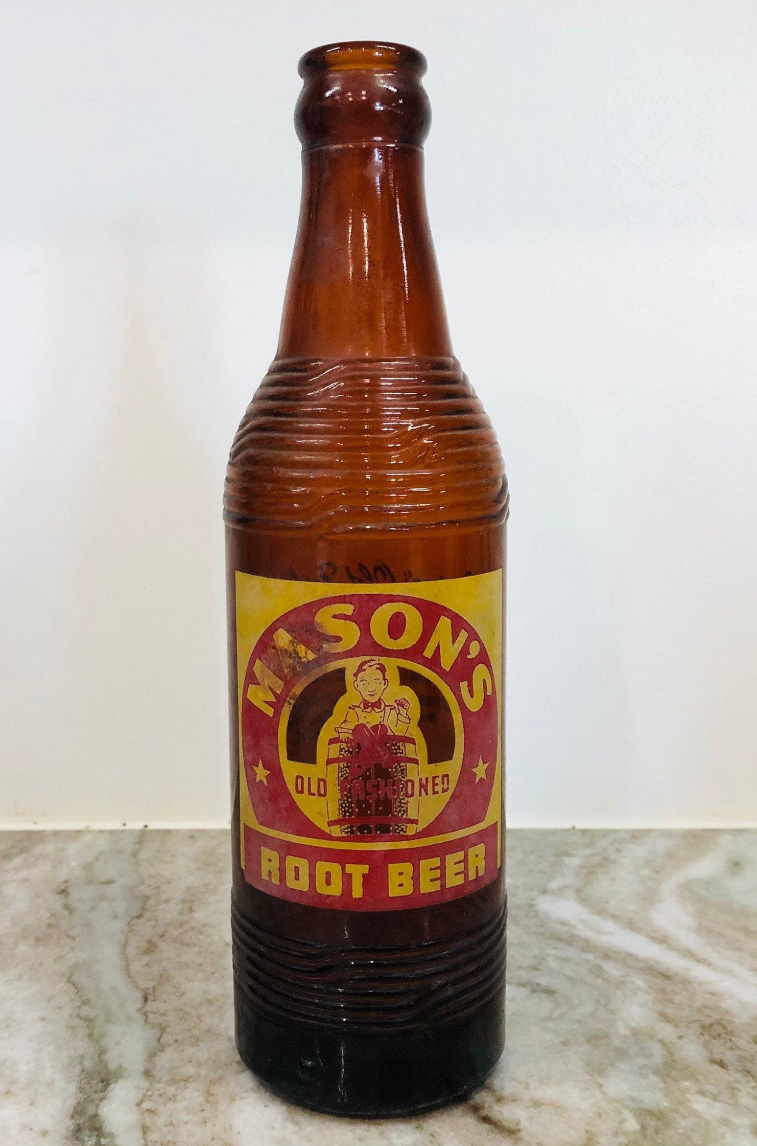 Vintage Masons Old Fashioned Root Beer Bottle 10 Ozs. - Etsy