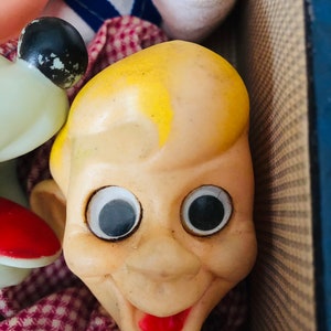 Vintage Rubber Head Hand Puppets Set of 12 in Case - Etsy
