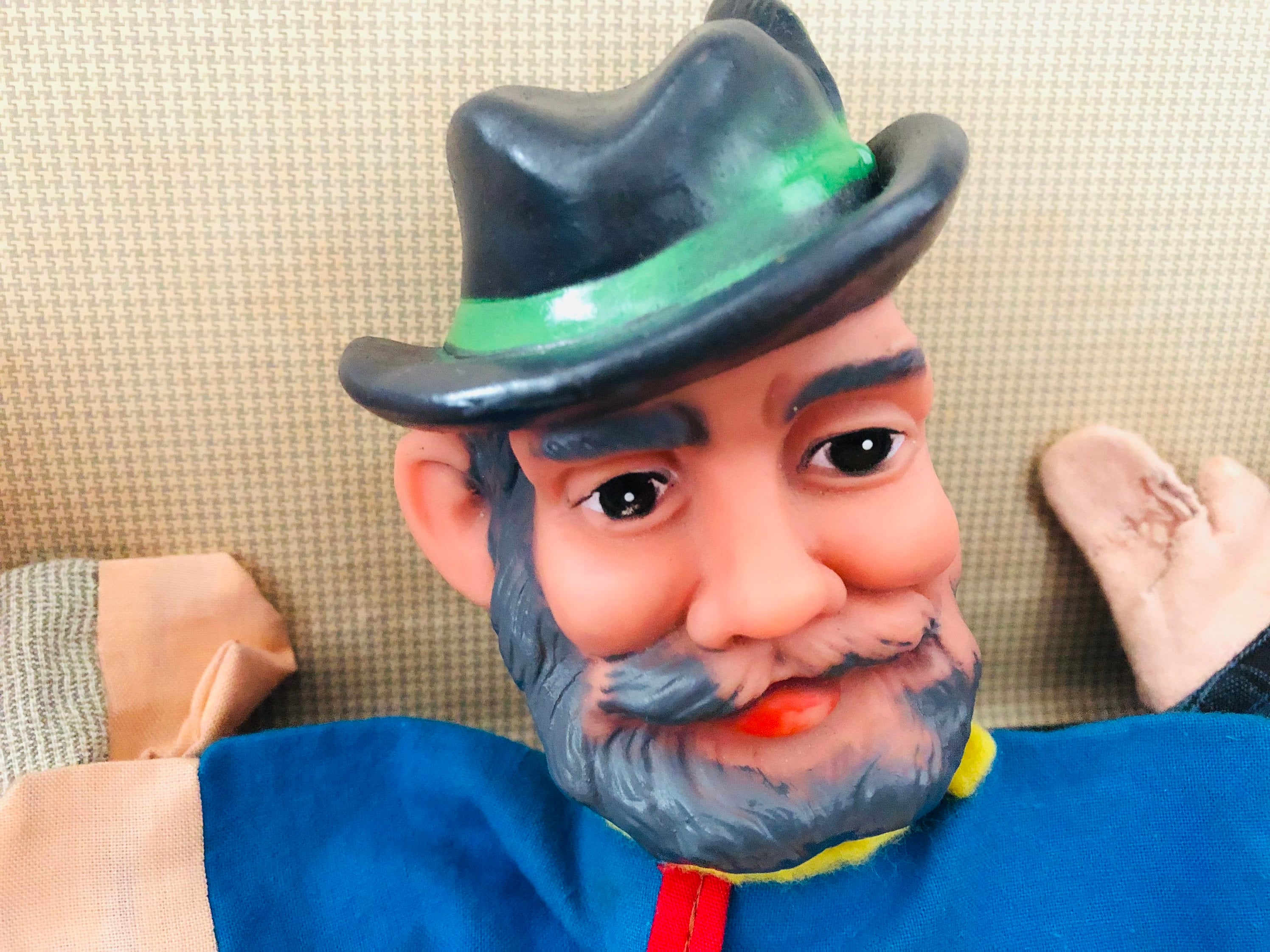 Vintage Rubber Head Hand Puppets Set of 12 in Case - Etsy