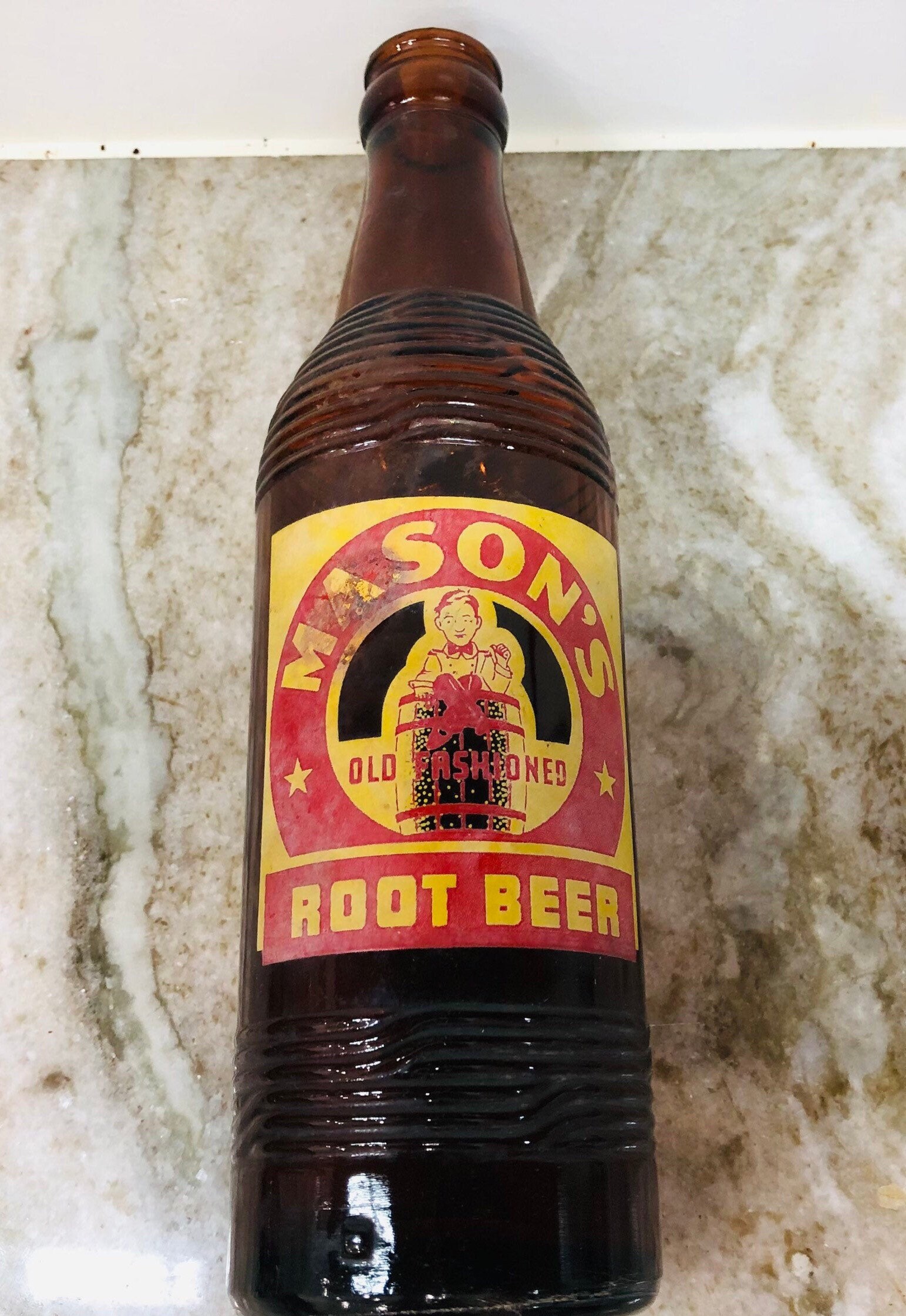 Vintage Masons Old Fashioned Root Beer Bottle 10 Ozs. - Etsy