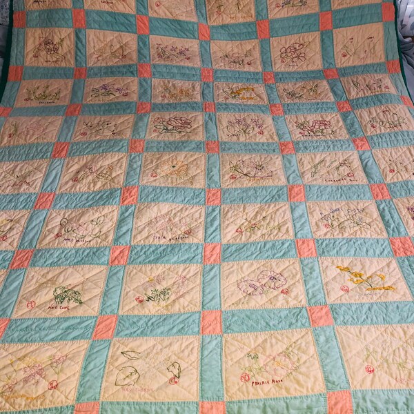 Flower Basket Quilt - Etsy