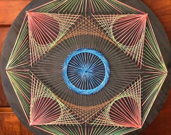 STRING ART Abstract GEOMETRIC Original Design Home Décor Wall Art ...