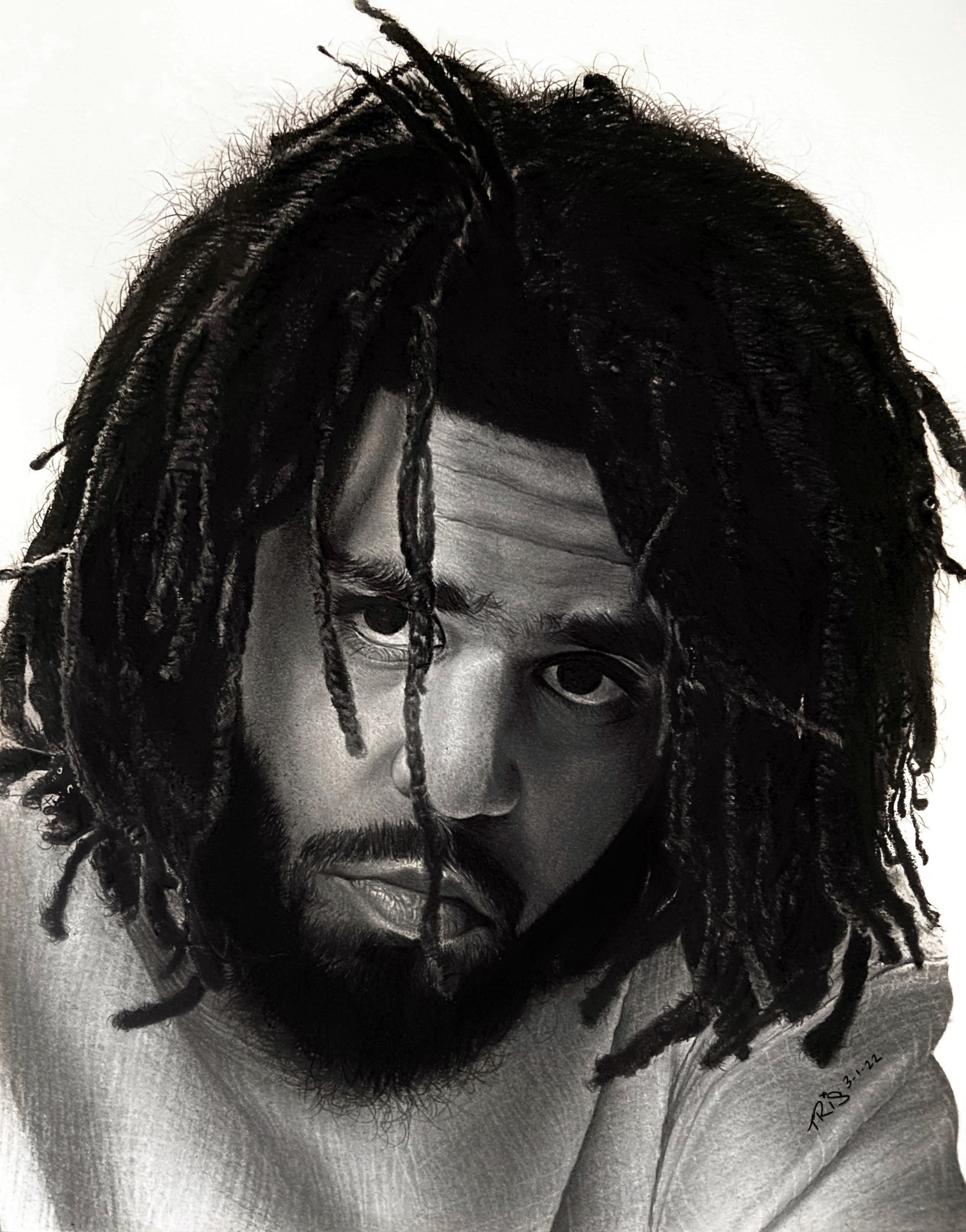 J. Cole Drawing *poster Print* - Etsy
