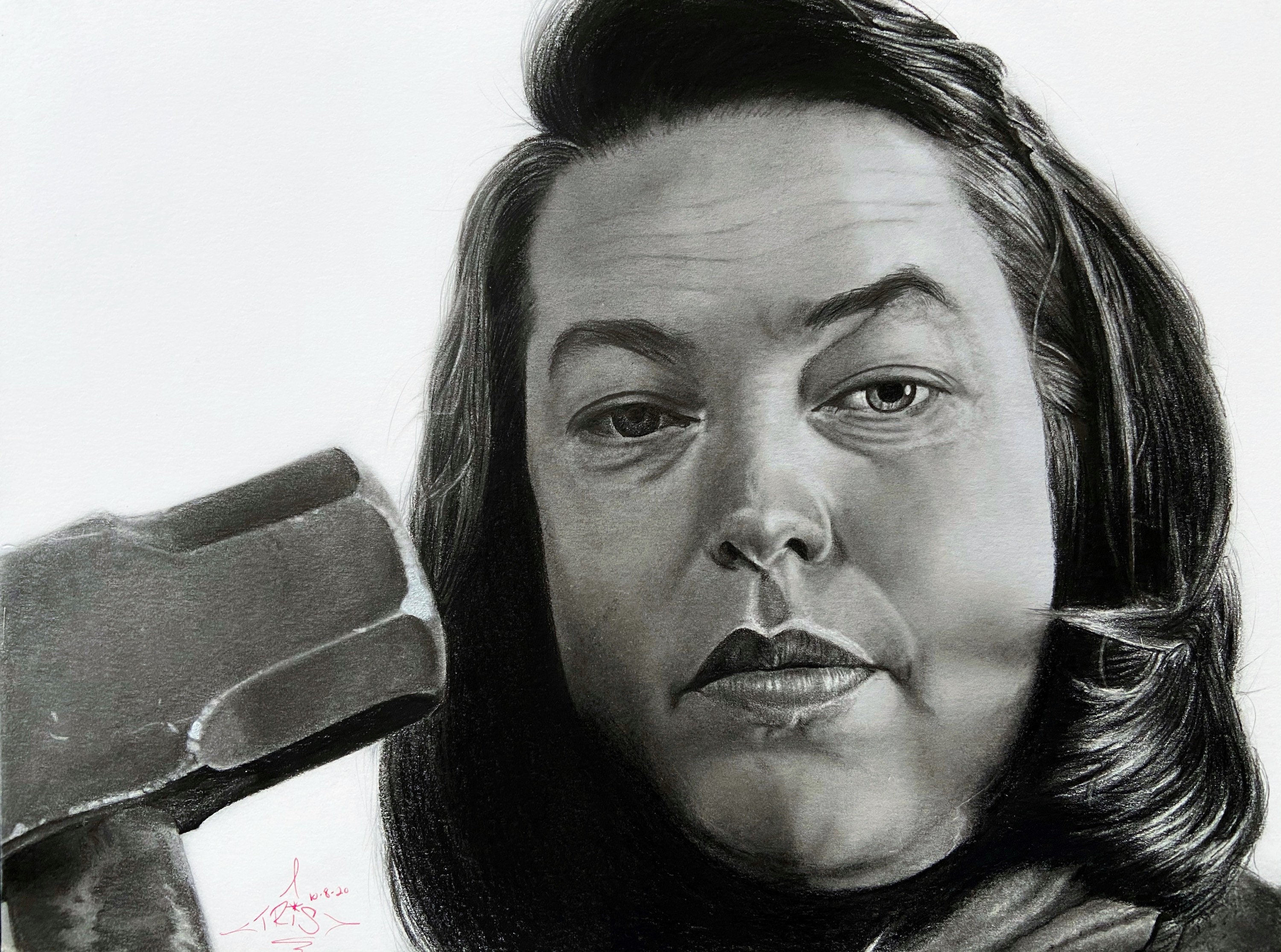 Hand-drawn Portrait of Annie Wilkes (kathy Bates) From the Classic 1990 ...