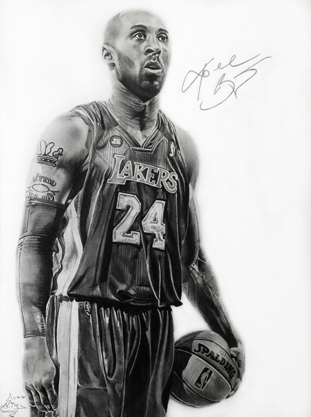 Kobe Bryant Drawing *poster Print* - Etsy