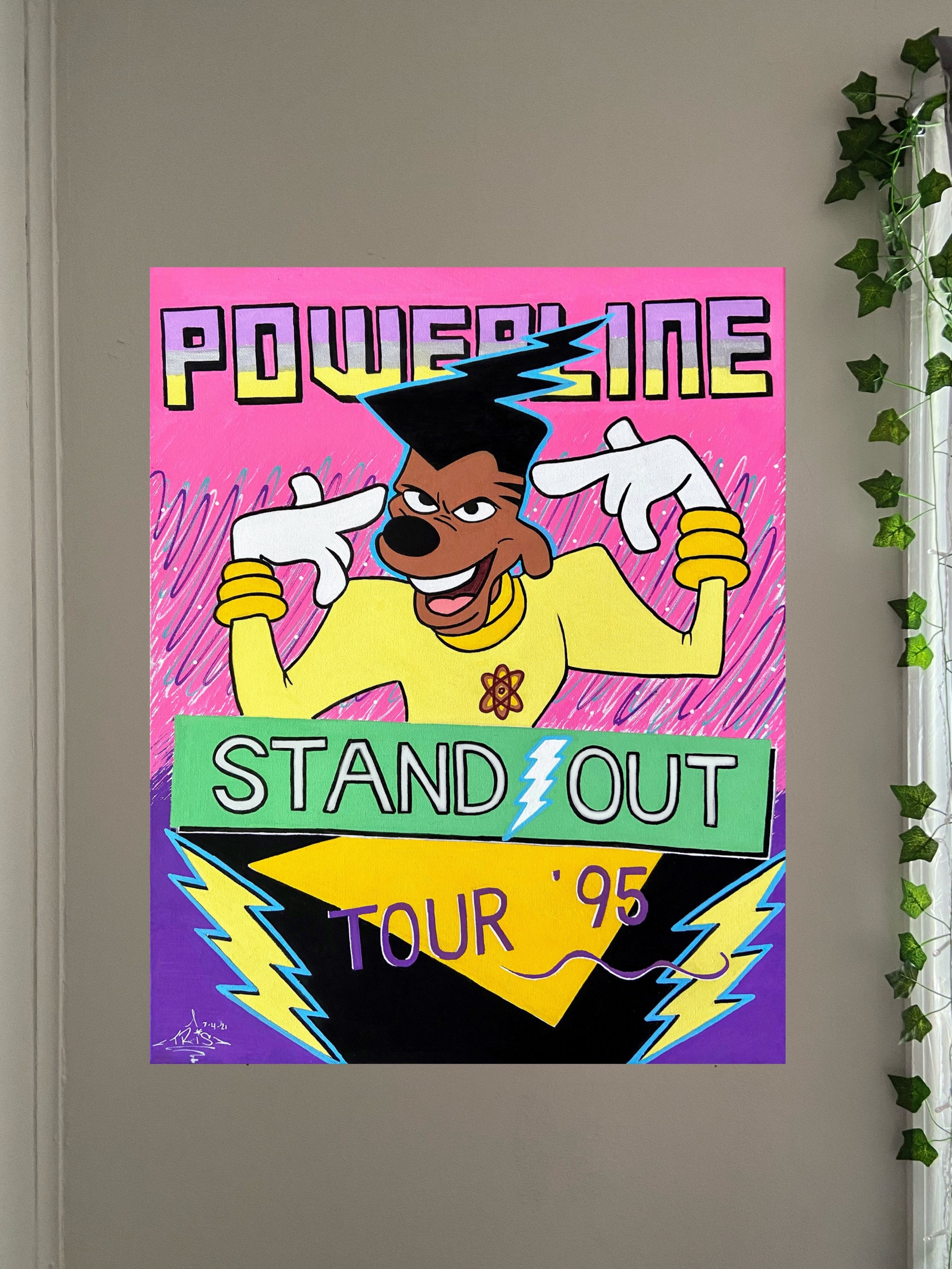 Powerline (from A Goofy Movie) Painting *PRINT* - Etsy
