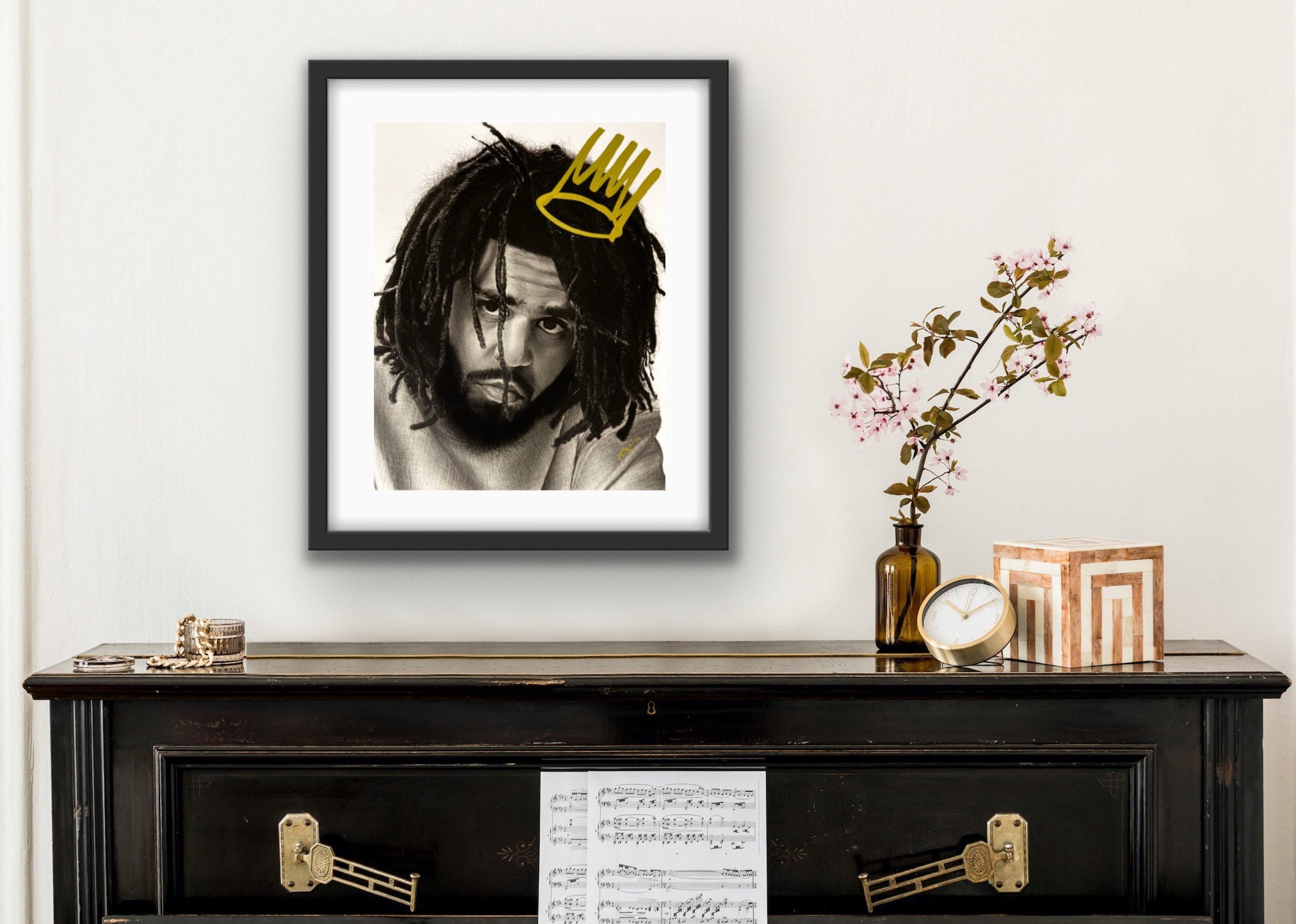J. Cole Drawing *poster Print* - Etsy