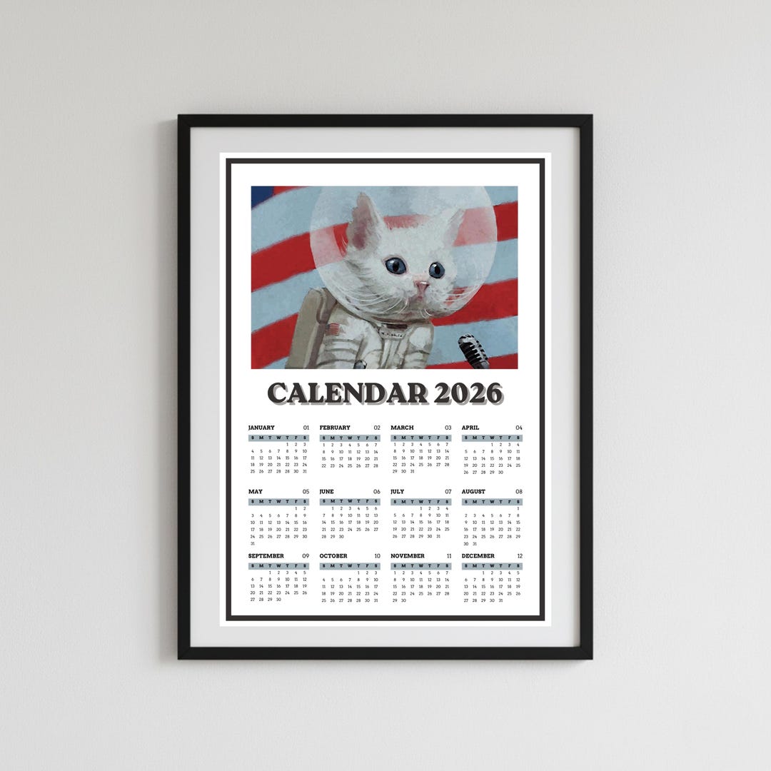 2026 Poster Calendar, Mr. Pebbles, Fallout Poster, Wall Calendar, Large ...