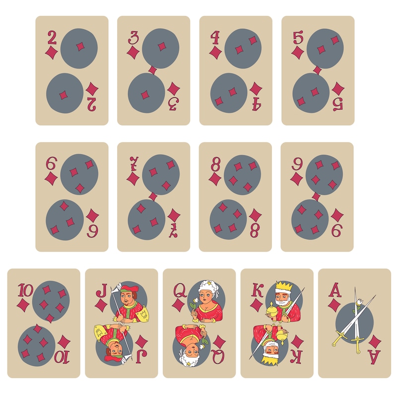 Cartoon Playing Cards, Set of 2 Poker Cards, Unique Playing Cards ...