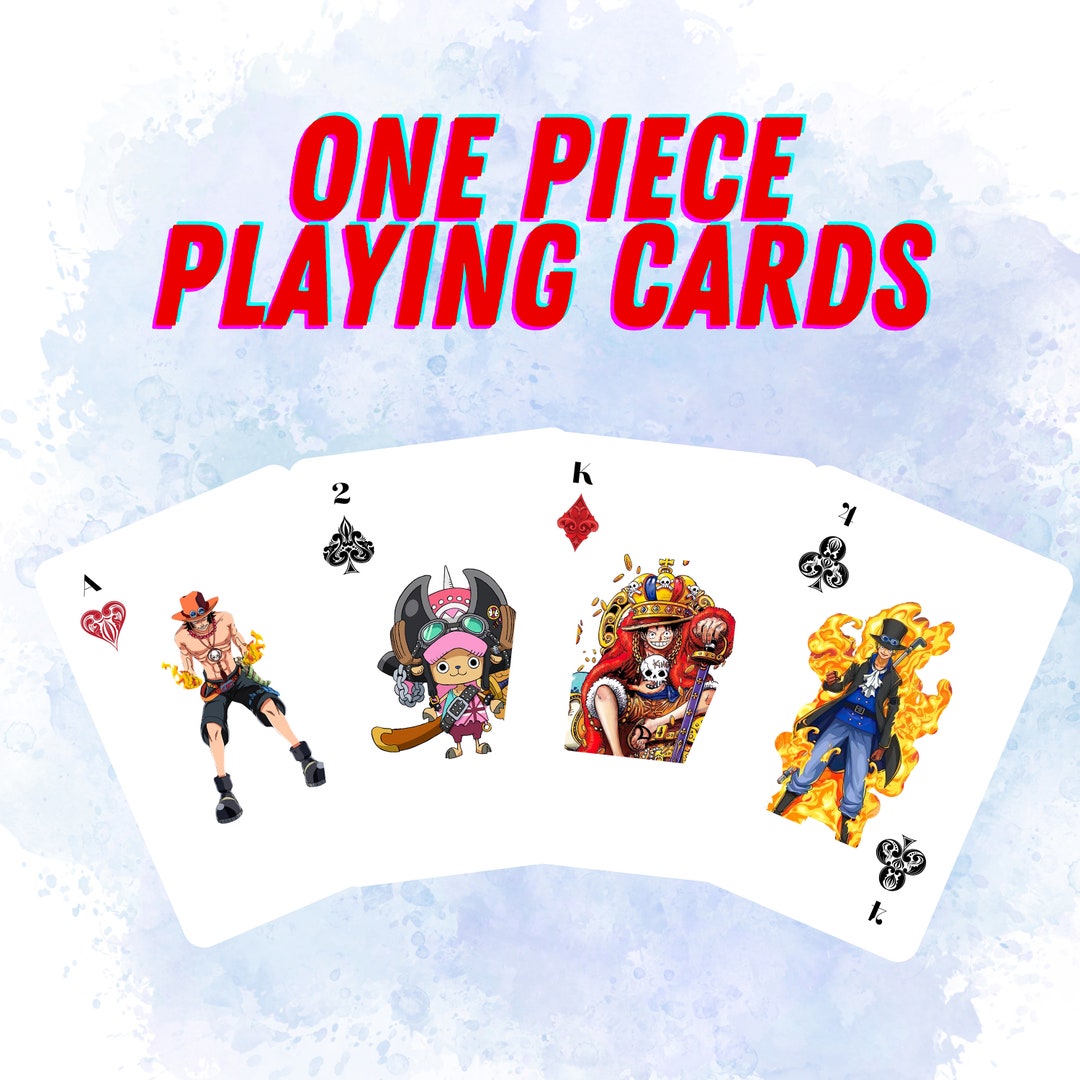 One Piece Playing Cards, Set of 2 One Piece Cards, Unique Playing Cards ...
