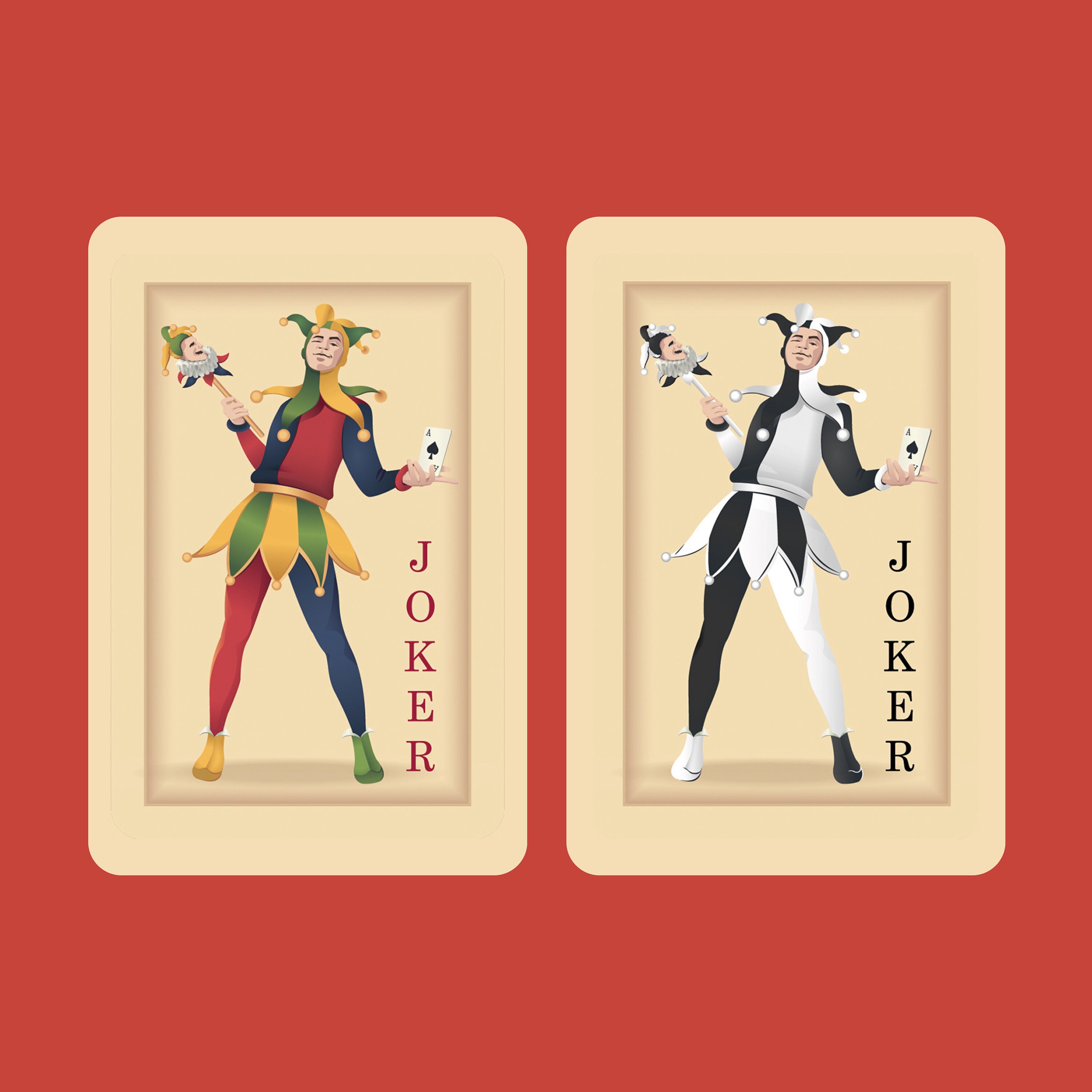 Medieval Playing Cards, Set of 2 Poker Cards, Unique Playing Cards ...