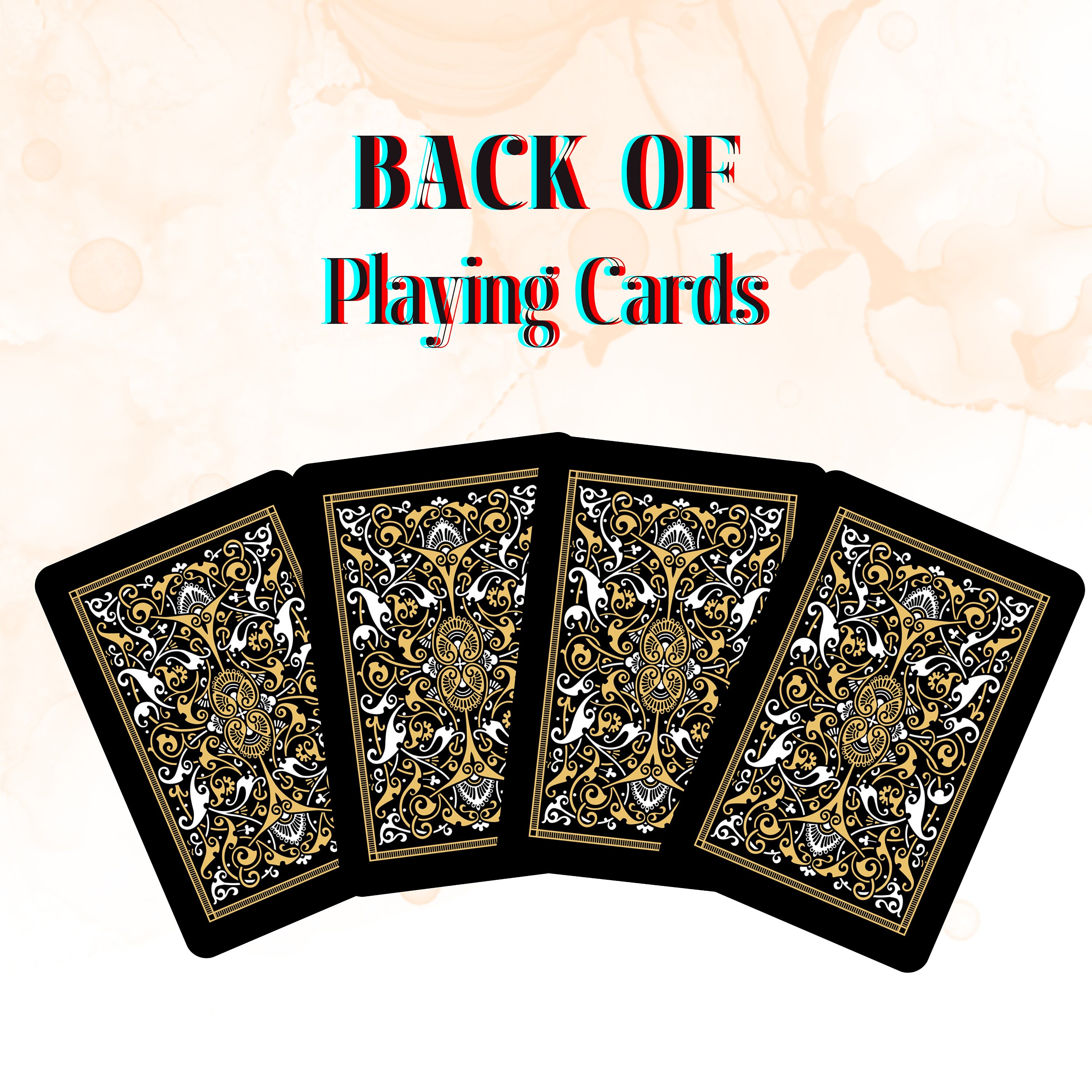 Slavic Playing Cards, Set of 2 Poker Cards, Black Playing Card, Unique ...