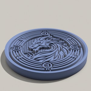 Dragon Medallion Dnd - STL Files to Print in 3D - Etsy