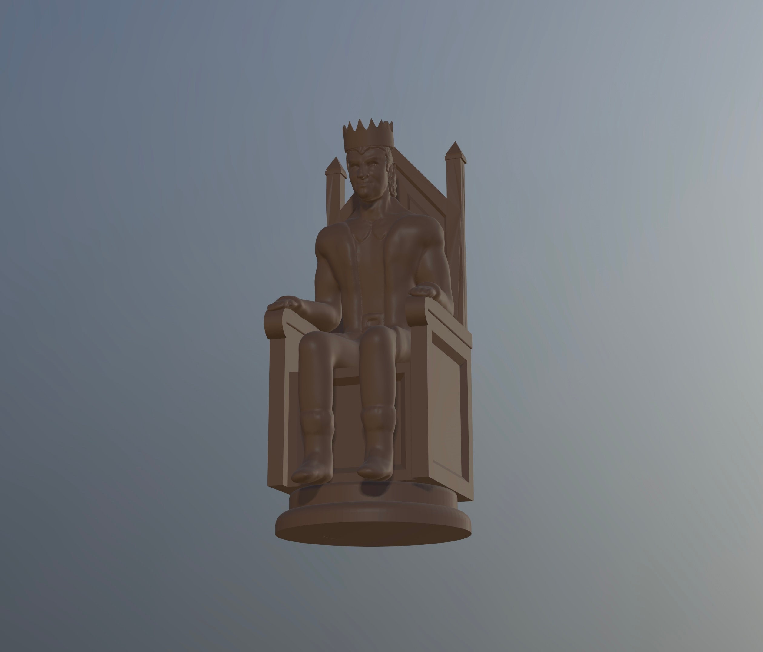 KING Figure CHESS Piece medieval Set STL File to Print in 3D - Etsy
