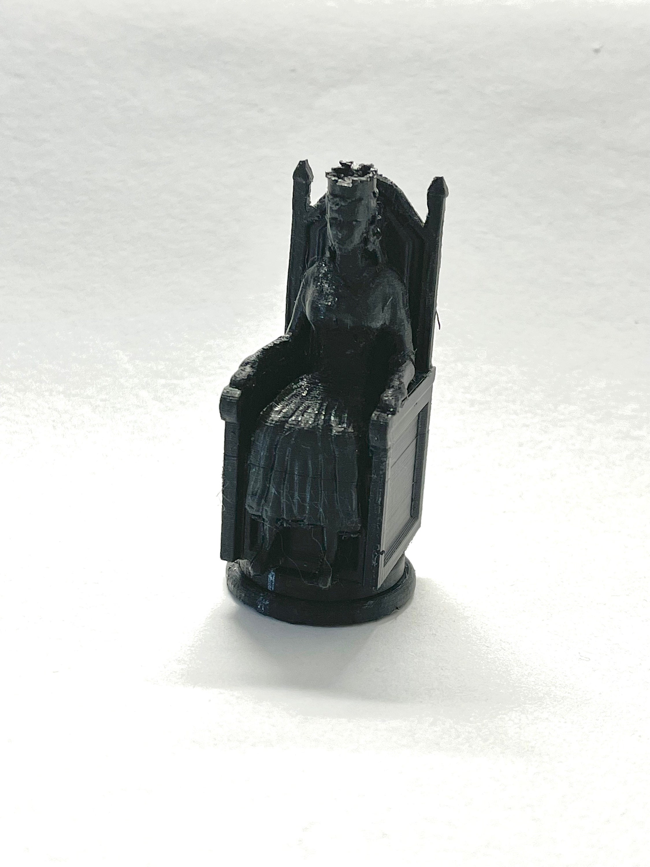 QUEEN Figure CHESS Piece (medieval Set) STL File to Print in 3D or Cnc ...