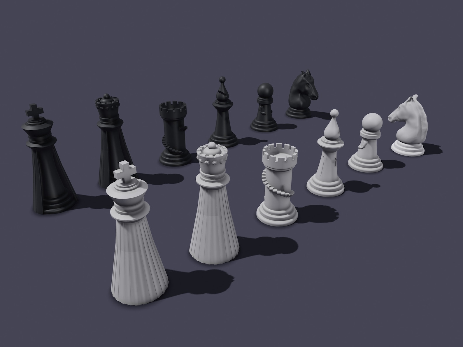 3D CHESS Set + Modular Chess BOARD - STL Files for 3D Printers - Build ...