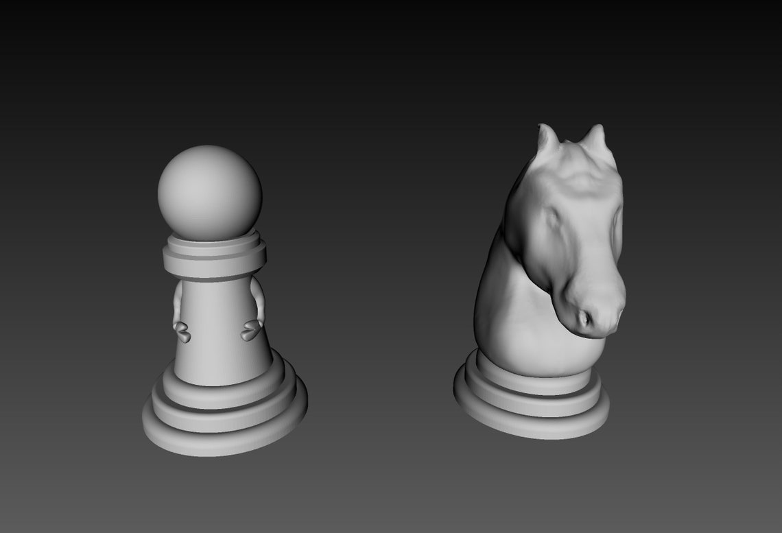 3d Chess Set Modular Chess Board Stl Files For 3d Printers Build Your Own Chess With This
