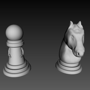 3D CHESS SET STL Files for 3D Printers - Etsy