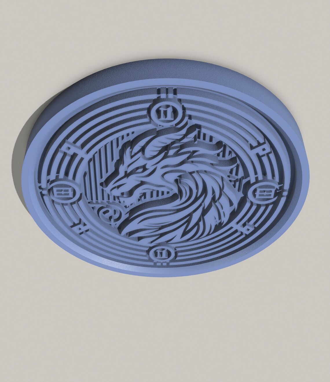 Dragon Medallion Dnd - STL Files to Print in 3D - Etsy