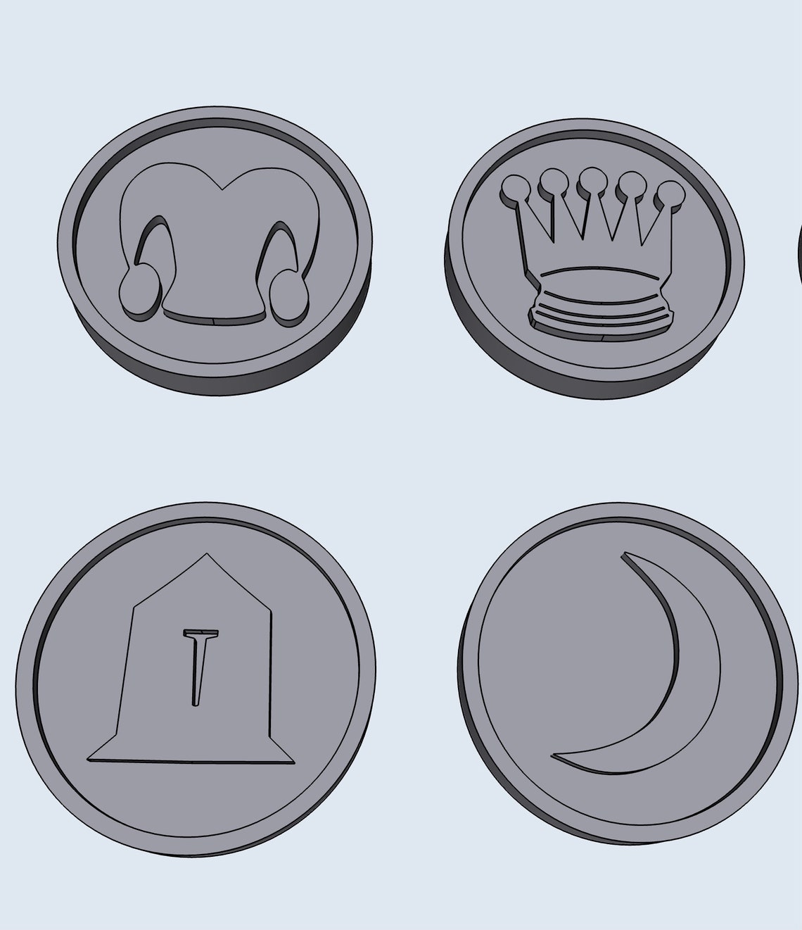 CHESS Chips - STL Digital Files to Print on 3D Printer or Cnc - Etsy