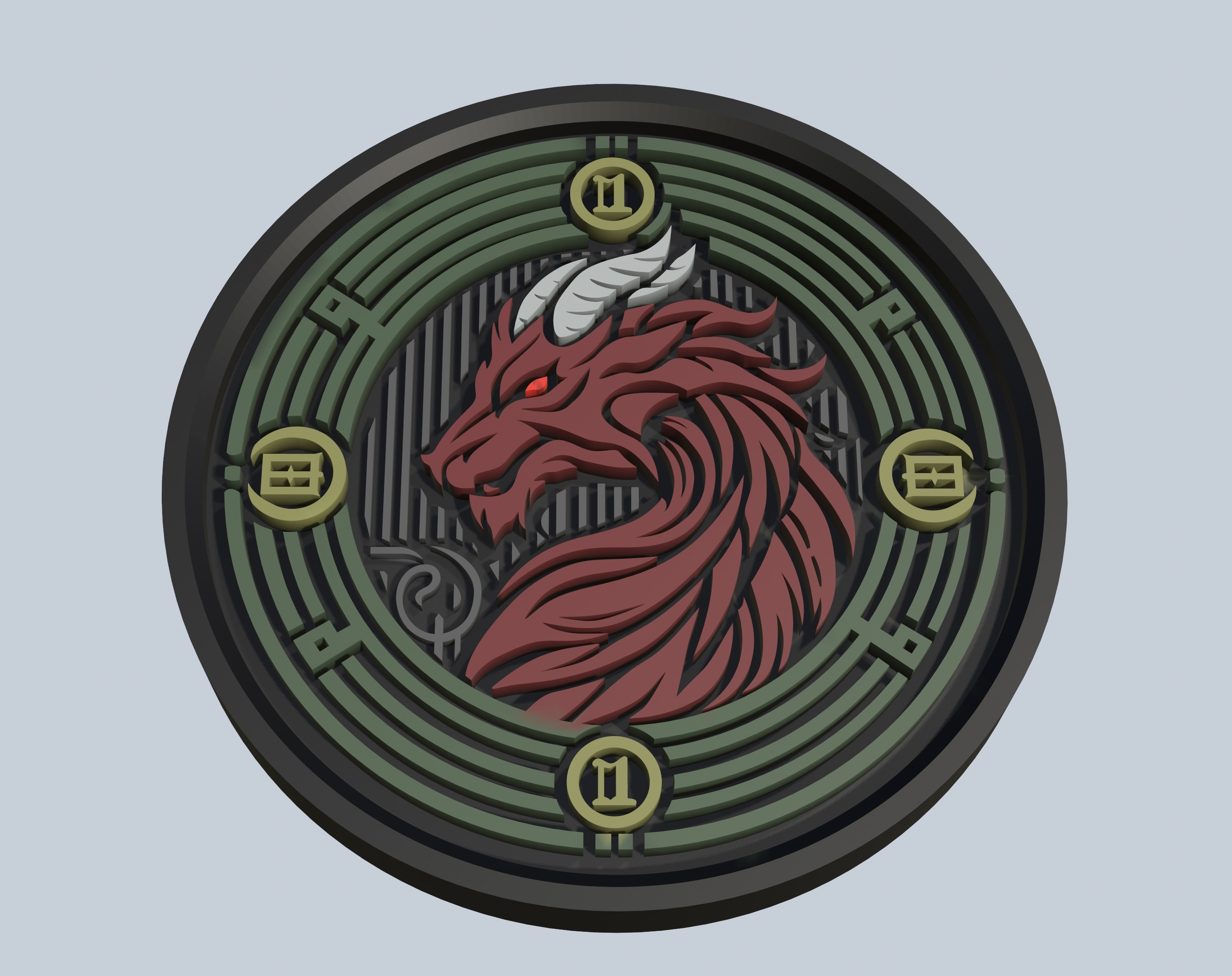 Dragon Medallion Dnd - STL Files to Print in 3D - Etsy