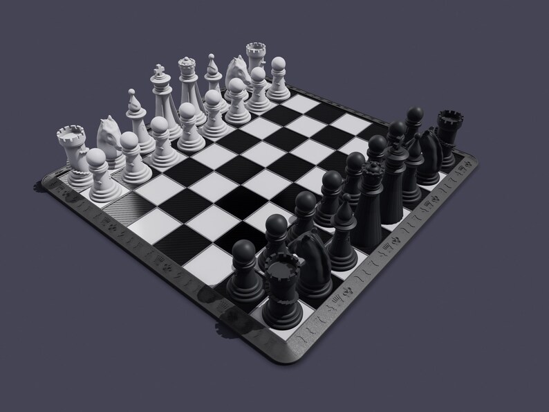 3D CHESS Set BOARD Modular STL Files for 3D Printers - Etsy