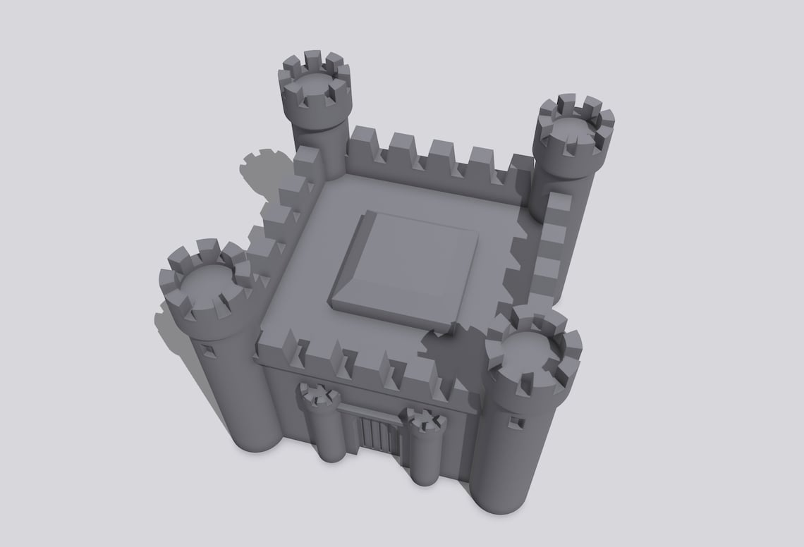 Castle Mini - STL File for 3D Print - Etsy