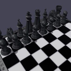 3D CHESS SET STL Files for 3D Printers - Etsy