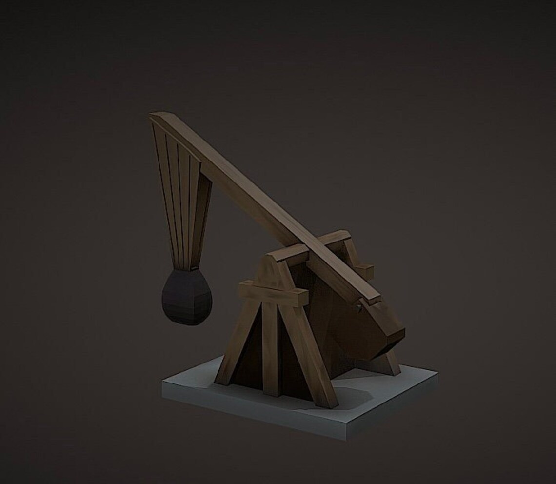 MINI TREBUCHET 1 Inch STL File to Print in 3D - Etsy