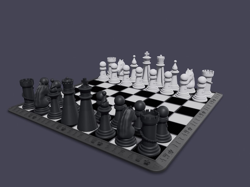 3D CHESS Set BOARD Modular STL Files for 3D Printers - Etsy