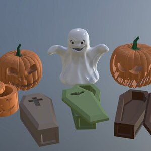 HALLOWEEN PACK 7 STL Model Files to Print in 3D - Etsy