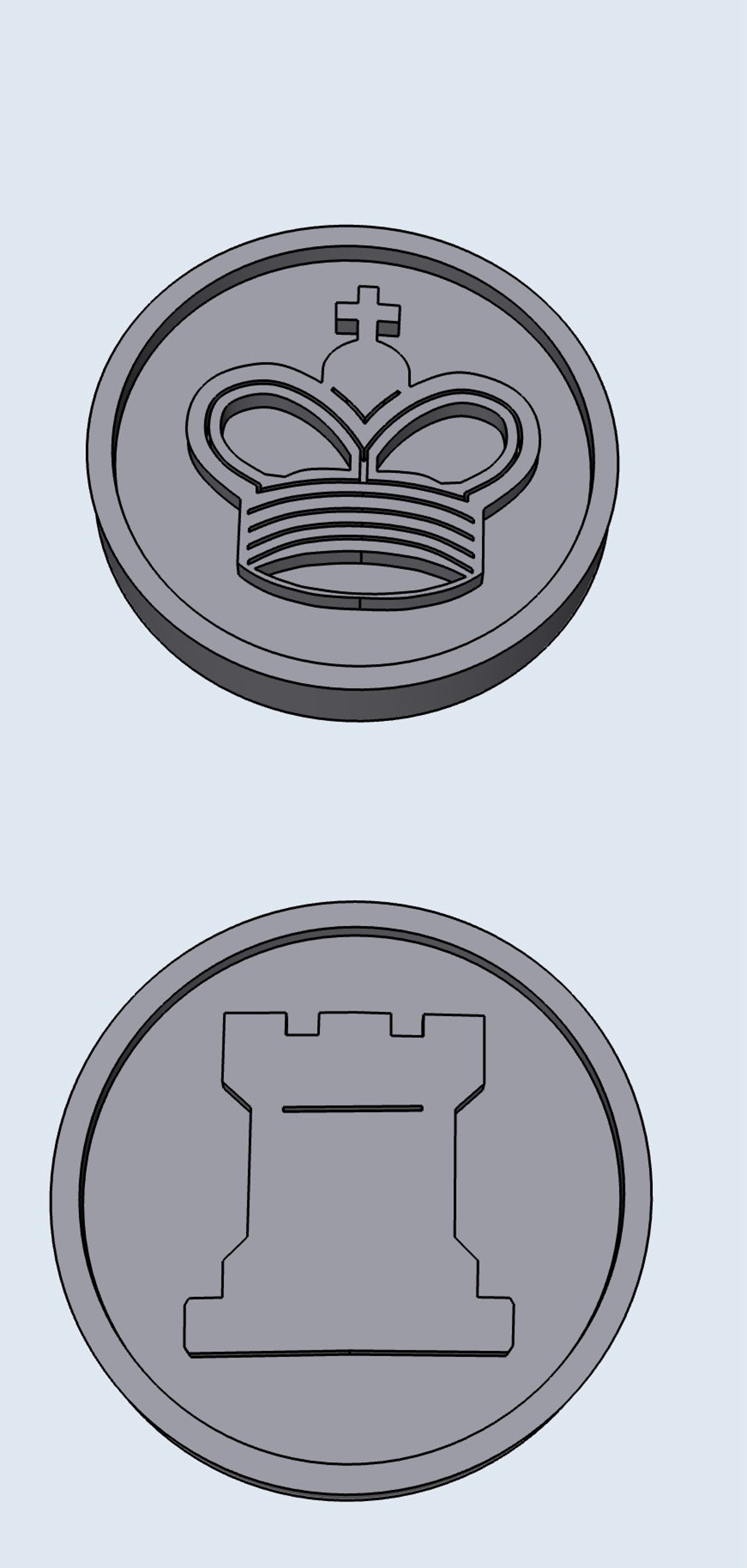 CHESS Chips - STL Digital Files to Print on 3D Printer or Cnc - Etsy