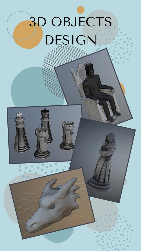 3D OBJECT DESIGN STL Files Creation - Etsy
