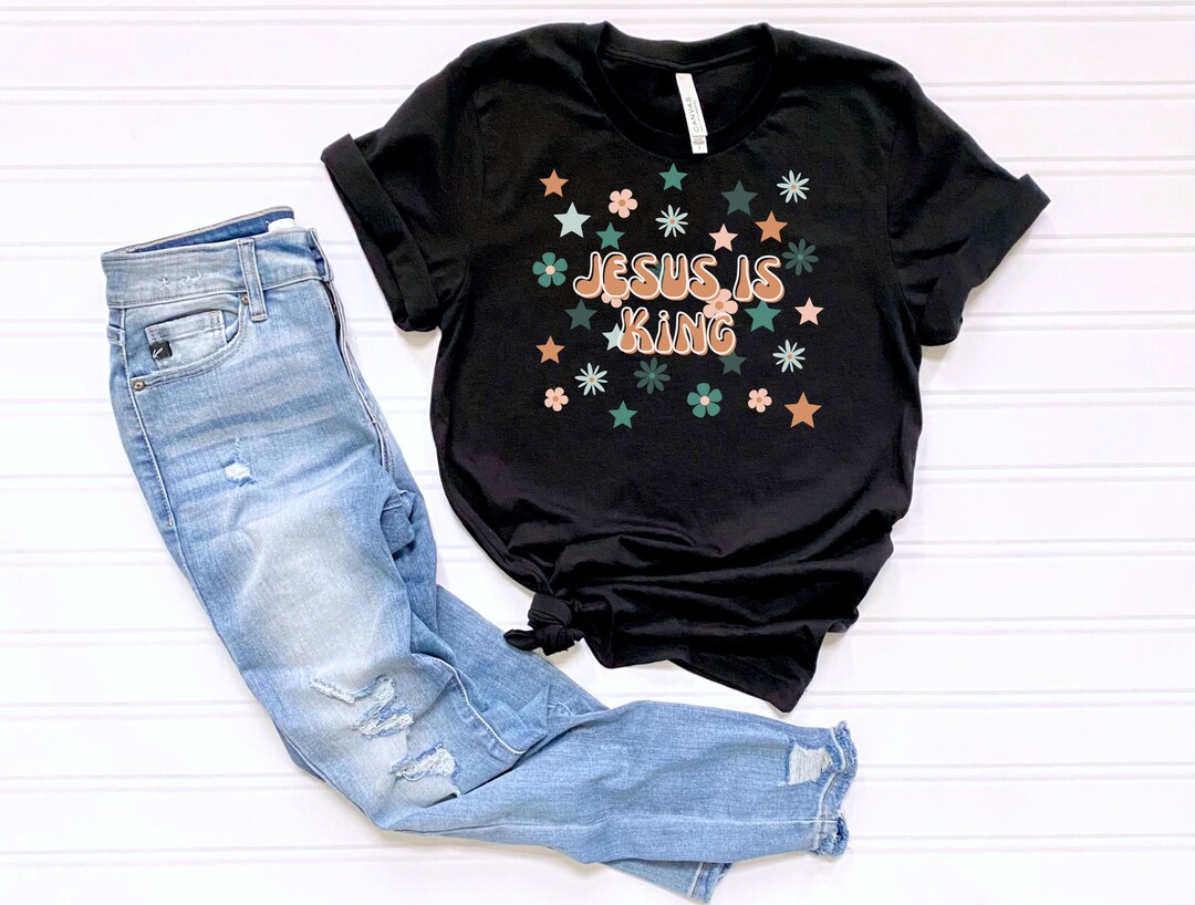 Jesus is King Shirt Jesus Hippy Shirt Jesus is King Merchandise Jesus ...