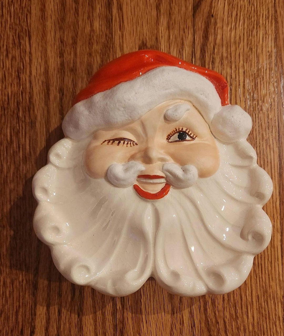 Vintage Jamar Mallory Ceramic Studio Santa Face Lidded Box - Etsy