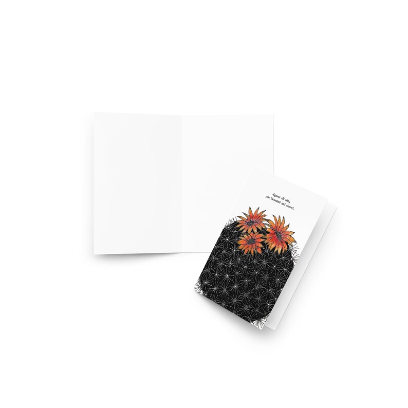 Congratulations Card: Graduation or Encouragement – Hand Drawn Desert ...